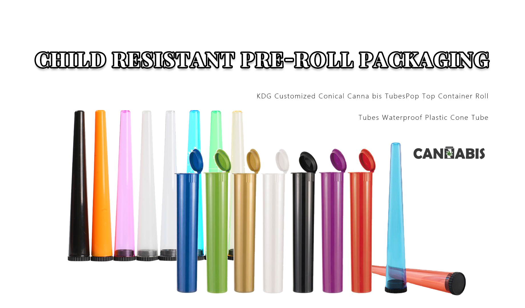 CBD pop top plastic tube - Kayuen